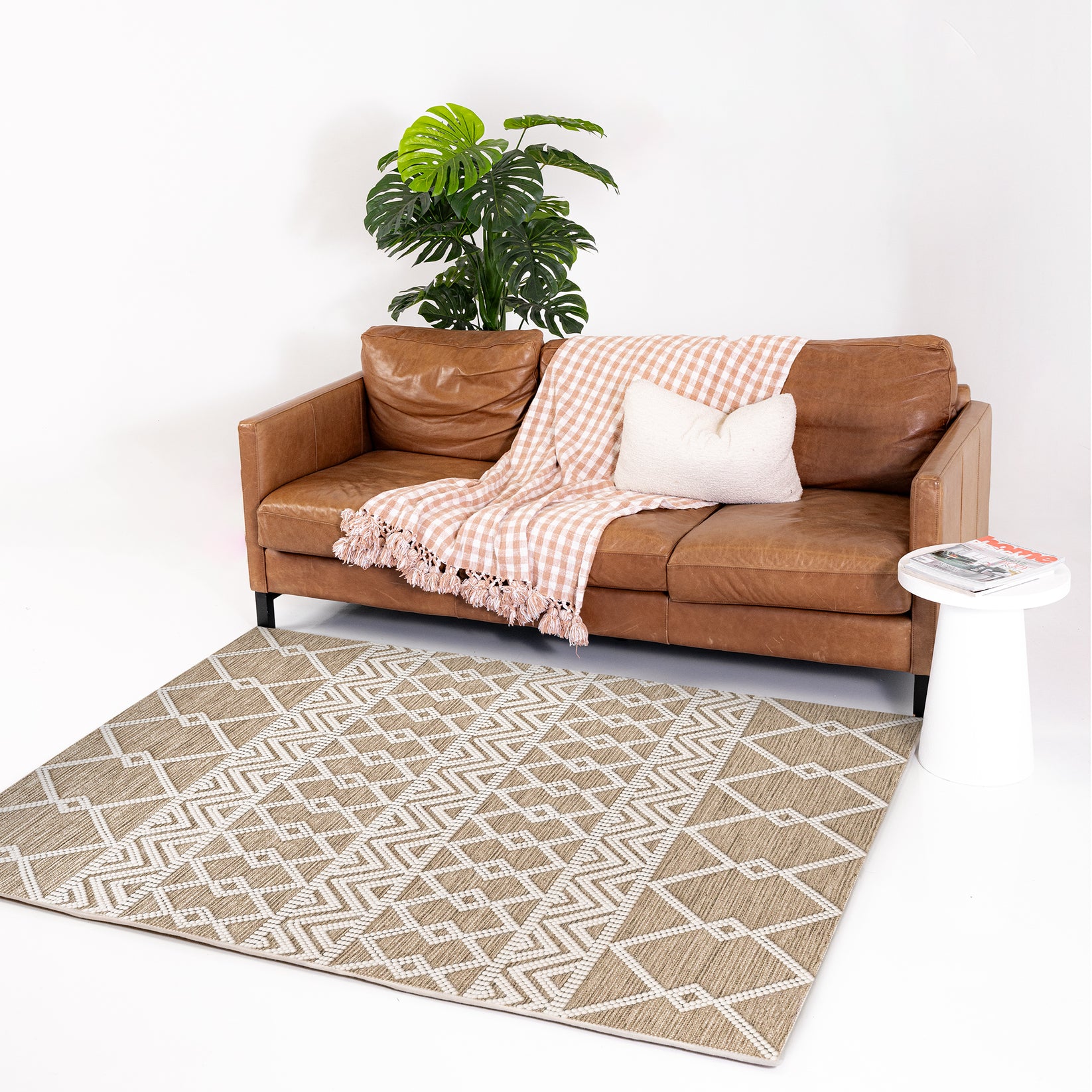 Beige Chevron Designer Memory Foam Play Mat – Zenli