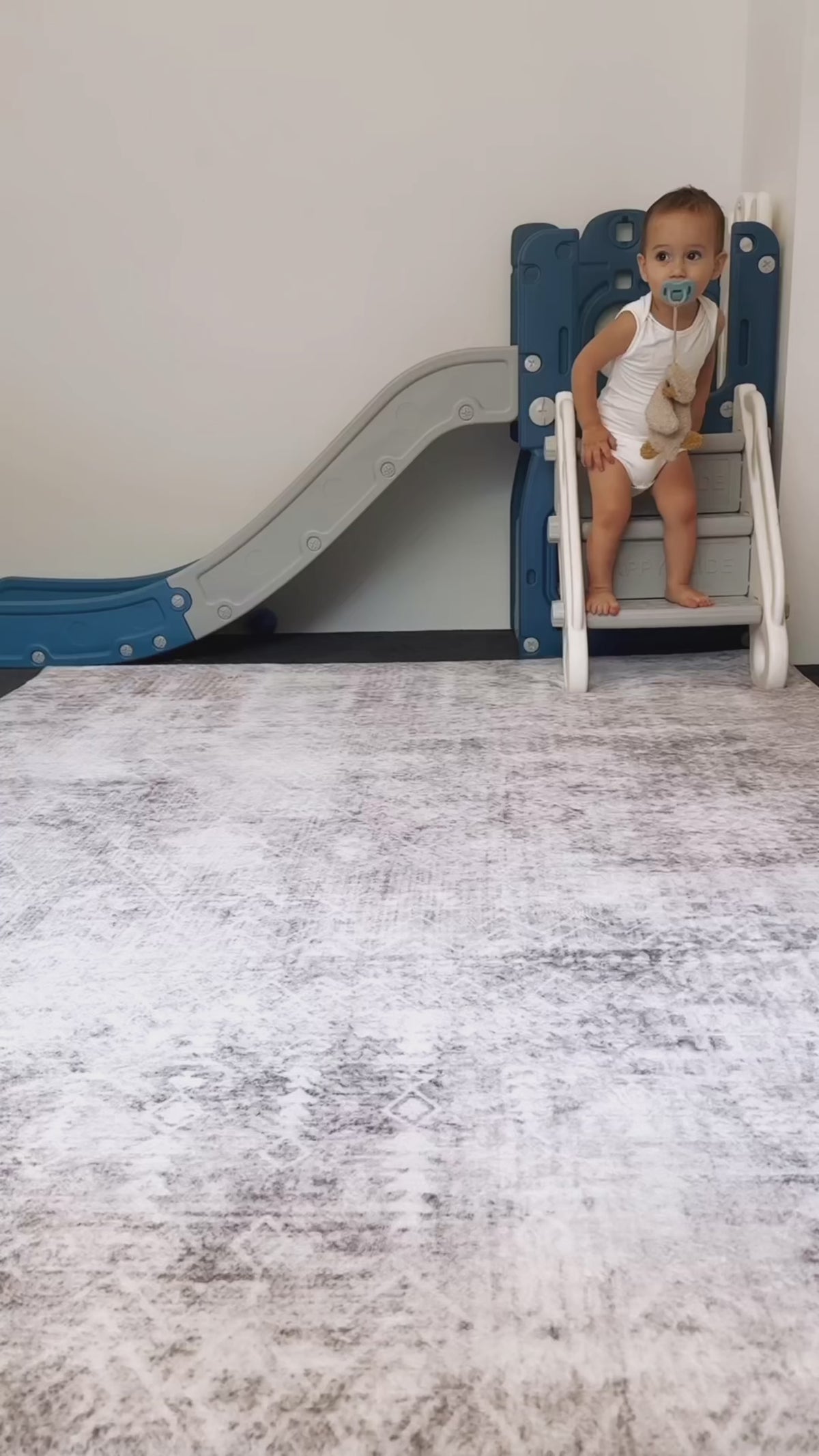 Geometric Grey Designer Memory Foam Play Mat – Zenli